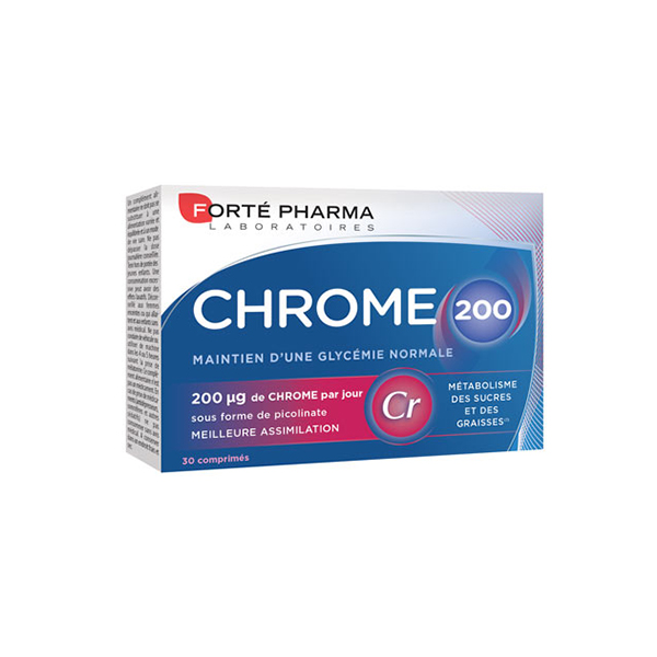 FORTE PHARMA Chrome 200 30 tablets | SolidBlanc
