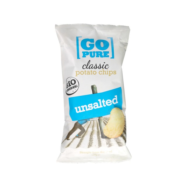 GO PURE Chips natural taste (with salt) 125gr | SolidBlanc
